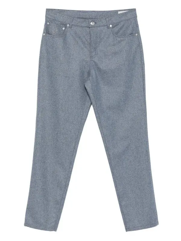 Max Mara Wool Trousers - Sky Blue