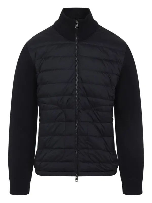 Moncler Padded Knit Cardigan - Black