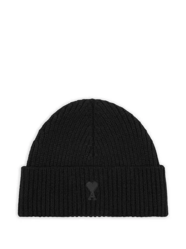 Ami Merino Wool Beanie - Black