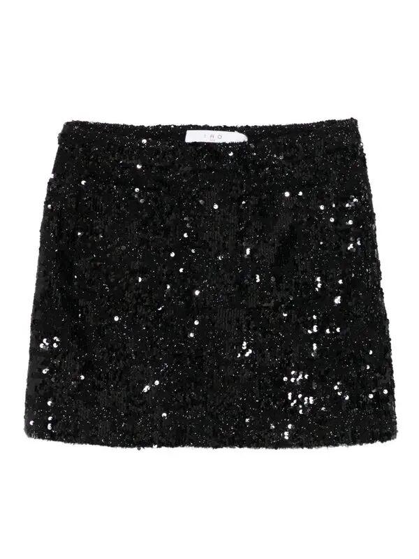 IRO PARIS Sequined A-line Skirt