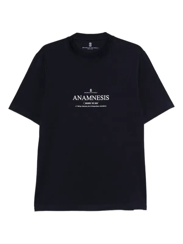 Loewe Printed Cotton T-shirt - Blue