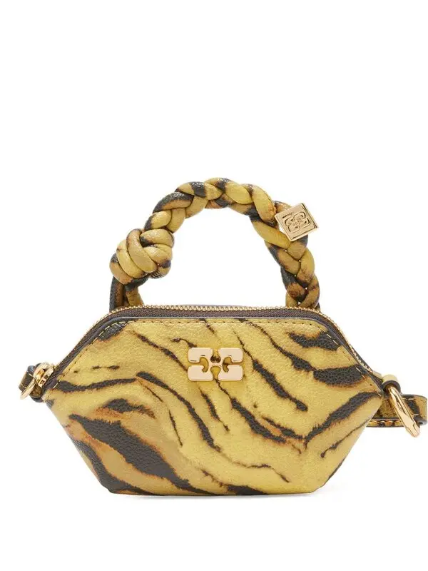 GANNI Recycled Leather Nano Handbag - Green