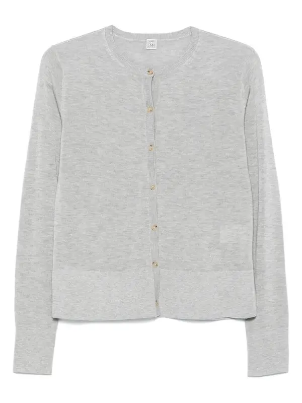 SELF-PORTRAIT Crochet Cardigan - Grey