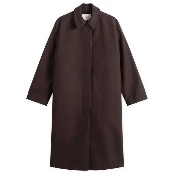 Studio Nicholson Ria A-line Overcoat - Espresso