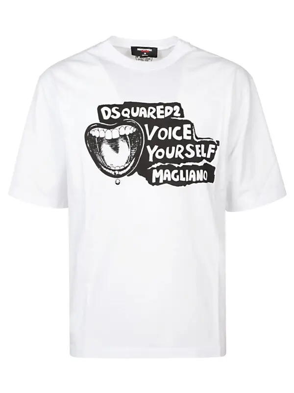 REPRESENT Short Sleeves T-shirt With Logo - White