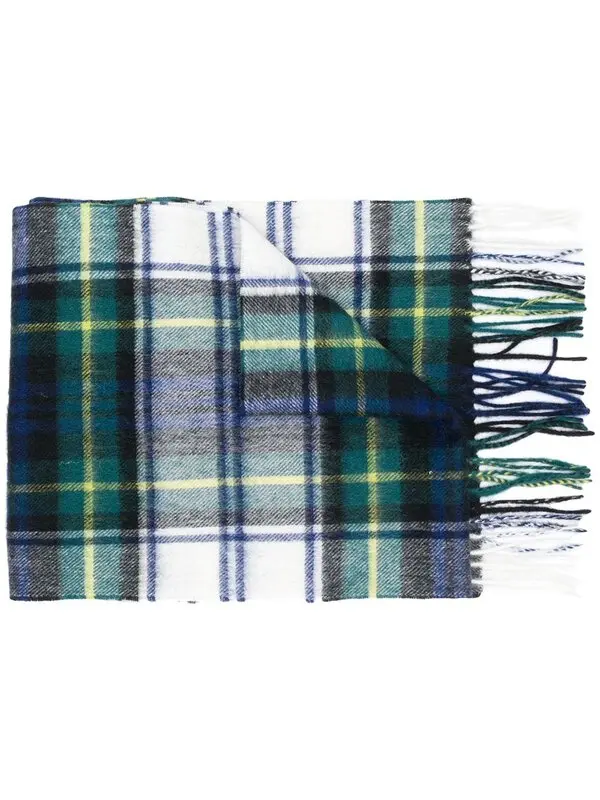 Barbour Tartan Wool And Cashmere Scarf - Multi
