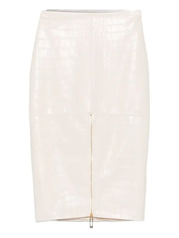 Emporio Armani Midi Skirt - White