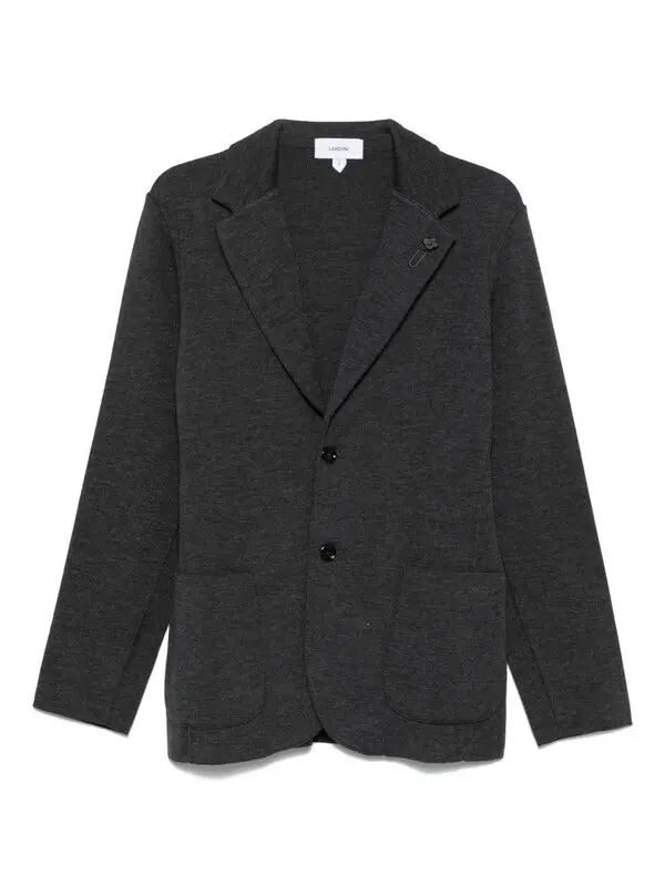 LARDINI Single-breasted Knitted Blazer