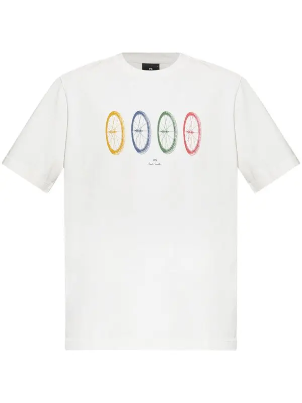 Paul Smith Bike Tyres Cotton T-shirt
