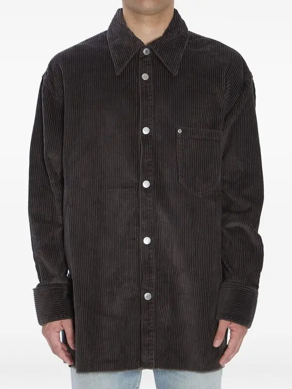 Ami Cotton Overshirt - Grey