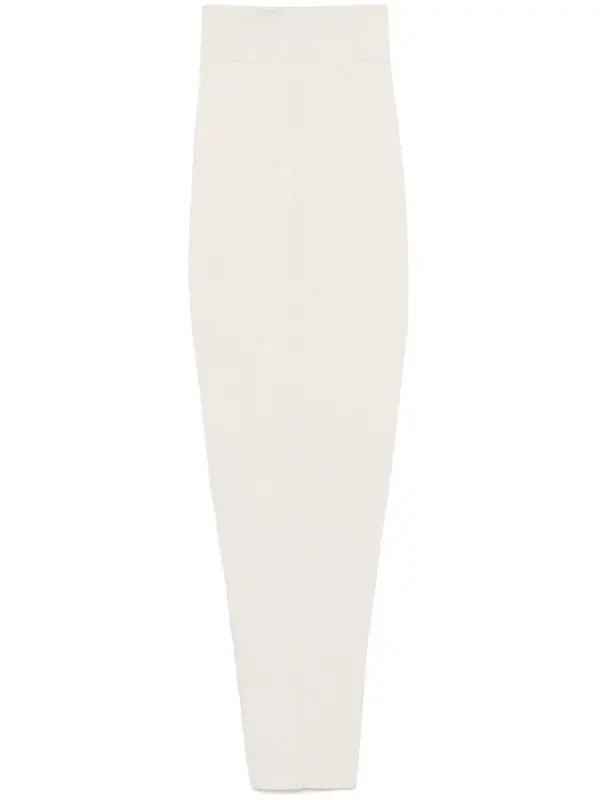 Rick Owens Pillar Long Skirt - White
