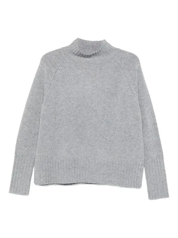 BEYOU Cashmere Turtleneck Sweater - Grey