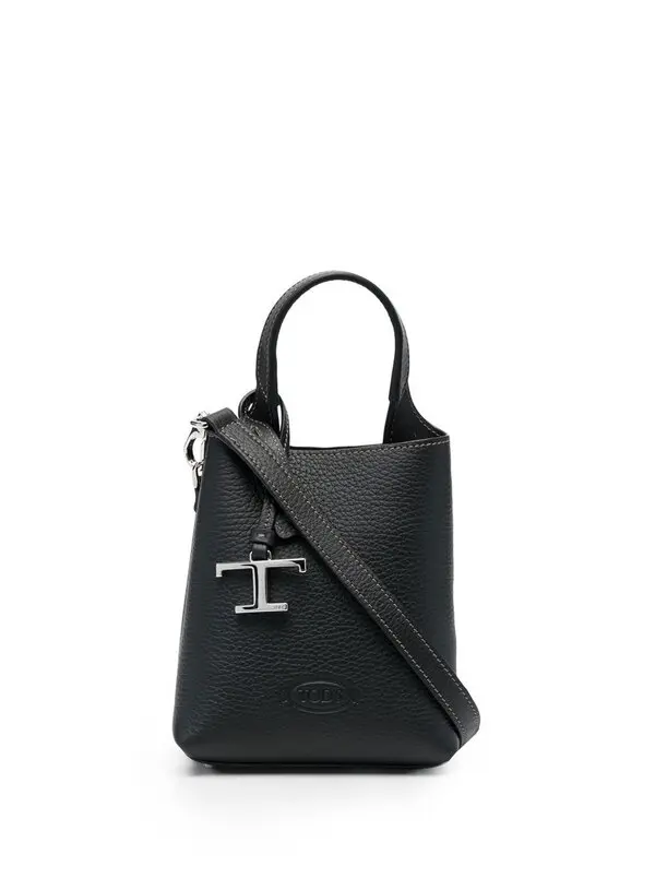 TOD'S Leather Micro Bucket Bag - Black