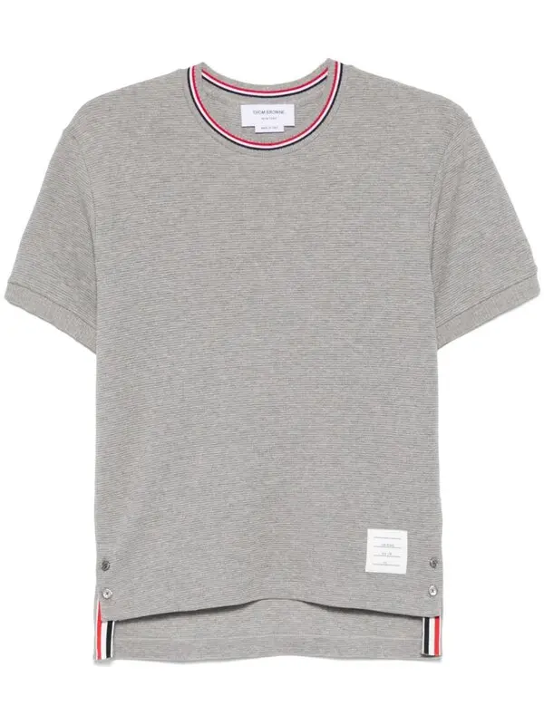 Thom Browne Rwb Cotton T-shirt - Grey