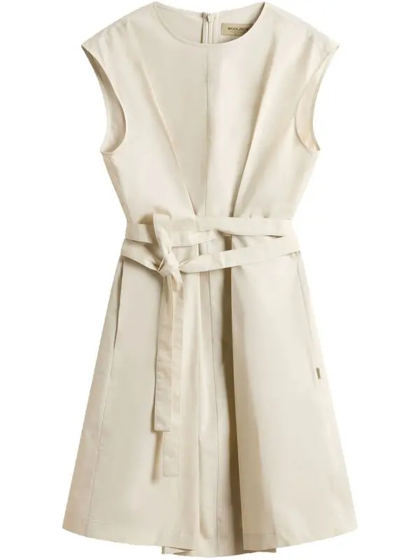 Woolrich Cotton Belted Dress - Beige