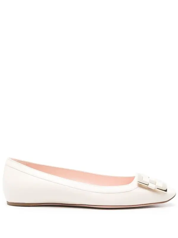 ROGER VIVIER Trompette Leather Ballet Flats
