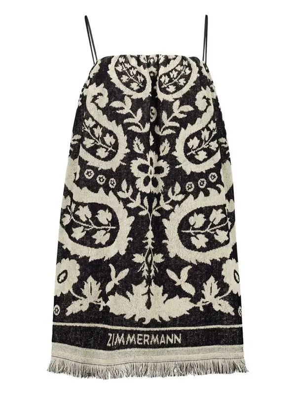 Zimmermann Rhiannon Printed Mini Dress - Black