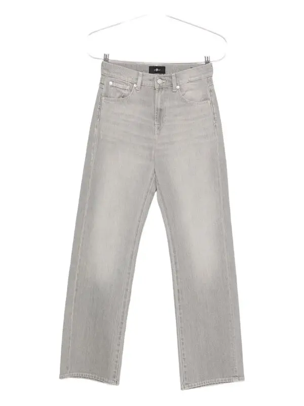 7 For All Mankind Tess Wide-leg Jeans - Grey