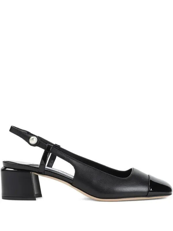 JIMMY CHOO Elisa Patent Leather Slingback Pumps - Black