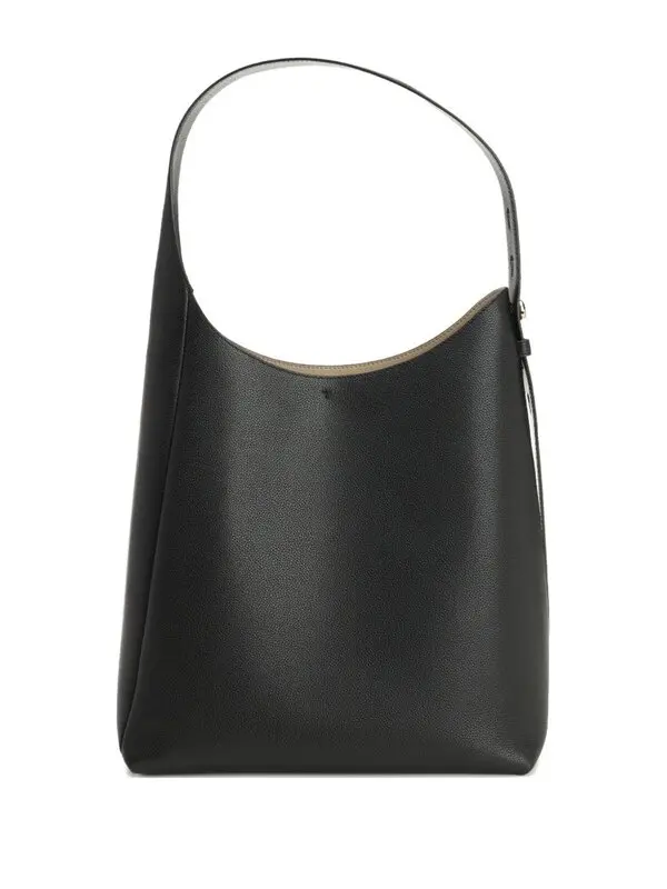 Tory Burch Romy Leather Hobo Bag - Black