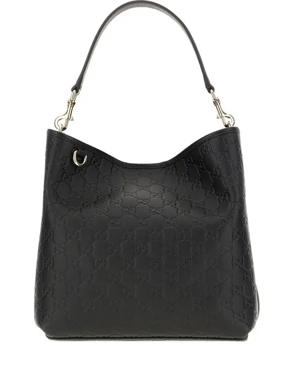 Gucci Gg Emblem Medium Leather Hobo Bag