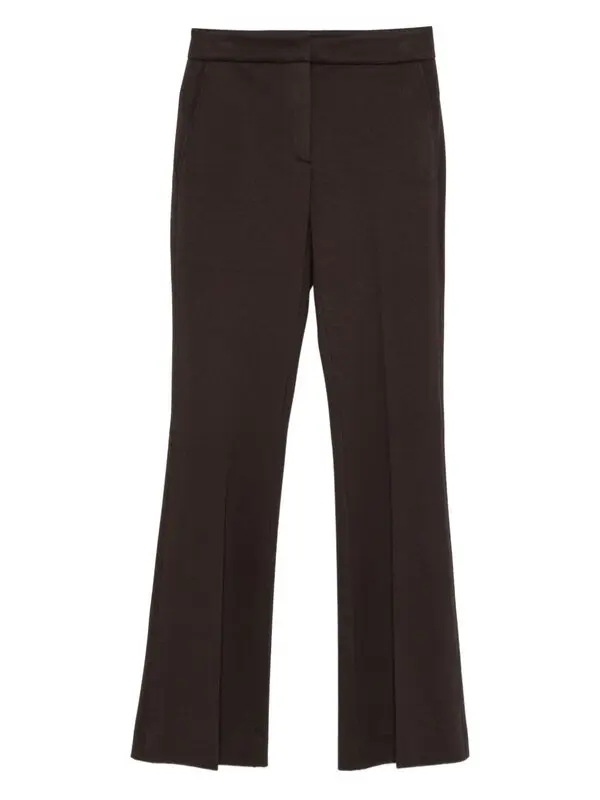 VIA MASINI 80 Straight Leg Trousers - Brown