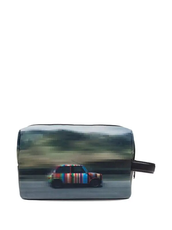 Paul Smith Printed Leather Wash Bag - Multi