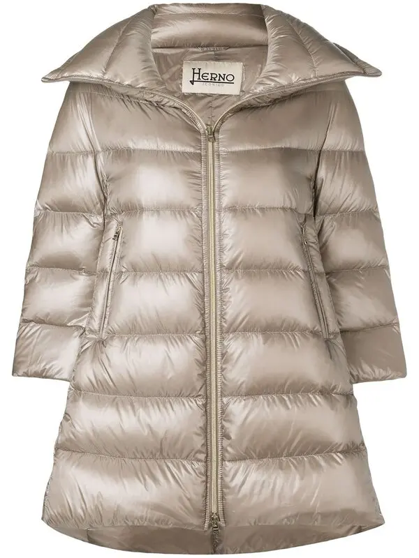 Herno Cleofe Midi Down Jacket - Grey