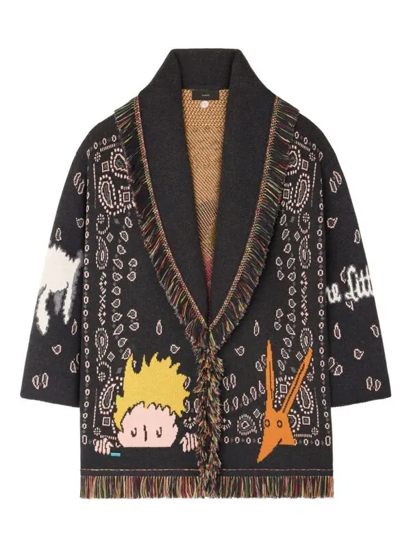 Alanui The Little Prince Wool Cardigan - Grey