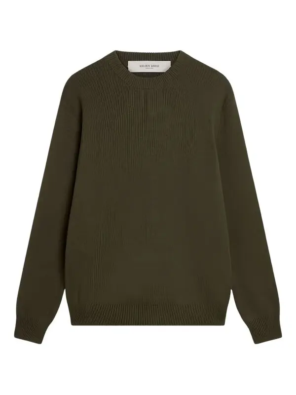 Golden Goose Logo Organic Cotton Sweater - Green