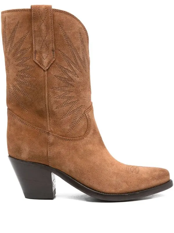 Golden Goose 70 Wish Star Low Boots - Brown