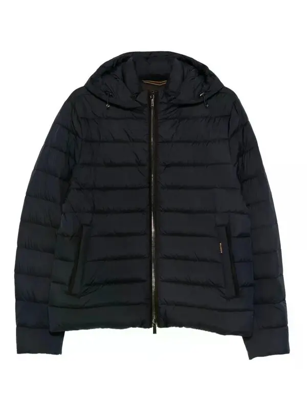MOORER Quilted Hooded Jacket