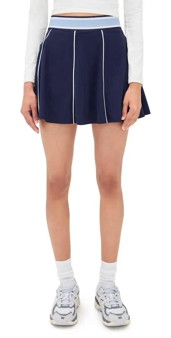 Greyson Striped Waistband Mini Skirt