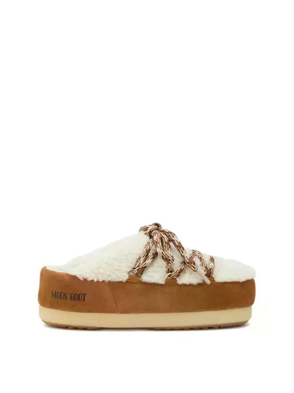 Moon Boot Evx Shearling Lace-up Mules