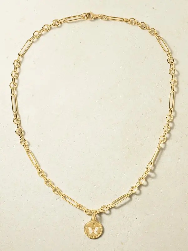 FOUNDRAE Reverie Small Mixed Clip 18-karat Diamond Necklace