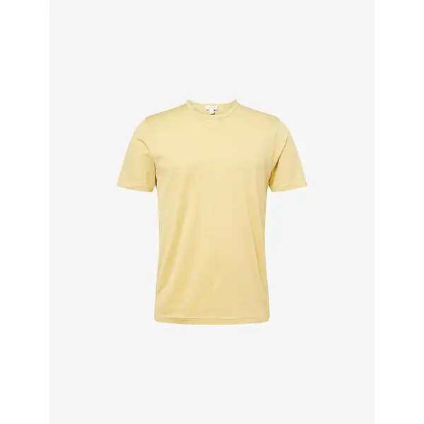 Sunspel Classic Short-sleeve Cotton T-shirt - Dusty Yellow