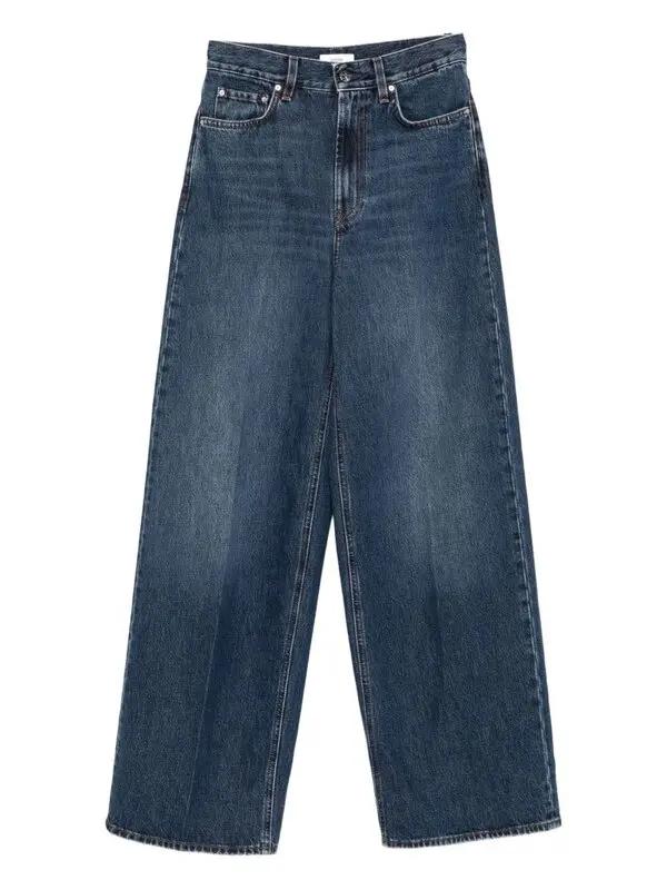 TOTÊME Wide-leg Cotton Jeans - Blue