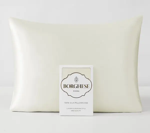 BORGHESE Roma Luxe 100% Silk Standard Pillowcas E - One-color