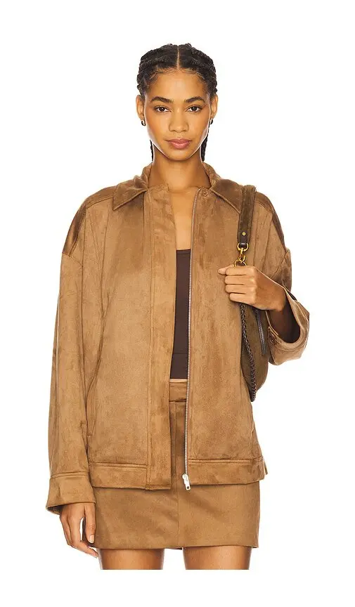 House Of Harlow 1960 X Della Faux Suede Jacket