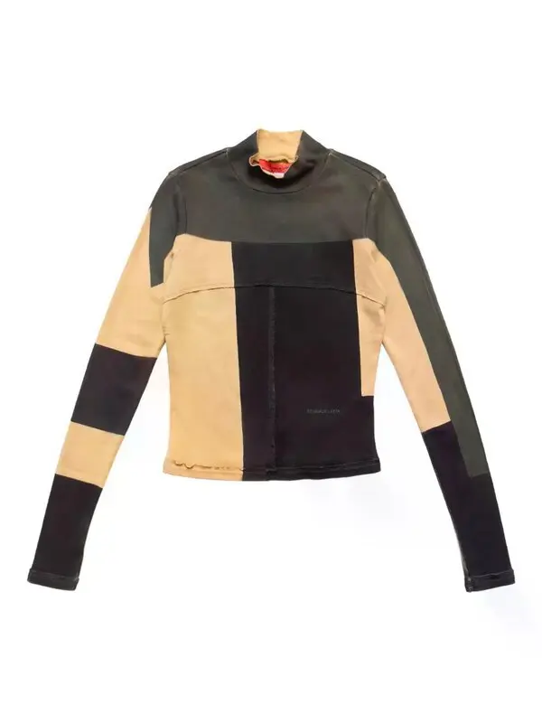 Eckhaus Latta Redacted Lapped Baby Turtleneck Top