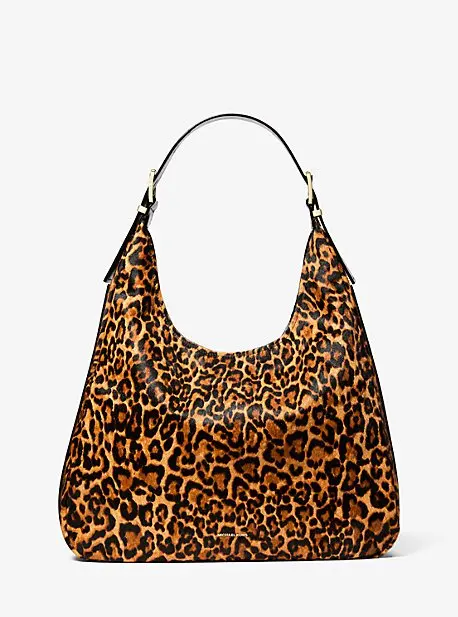 Michael Kors Nolita Large Leopard Print Shoulder Bag