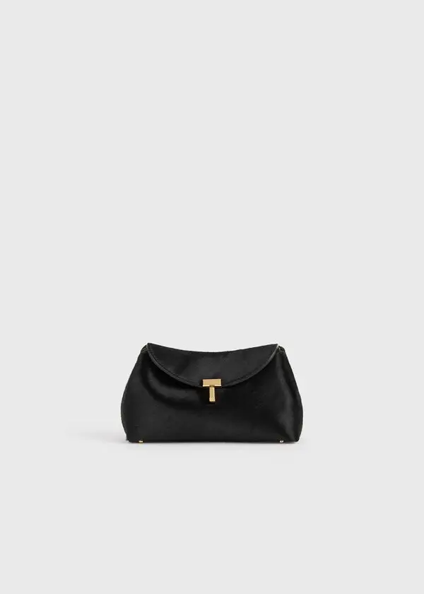TOTÊME Mini T-lock Clutch - Black