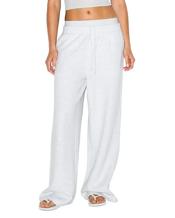 SKIMS Exposed Boxer Pants - Light Heather