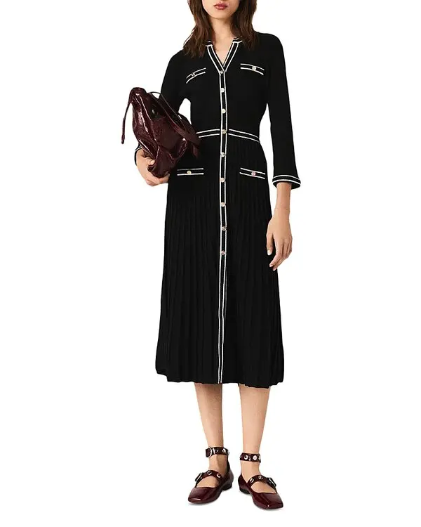 Maje Knit Midi Dress
