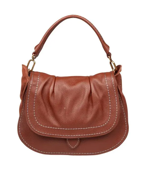VISONA' Leather Hobo Bag
