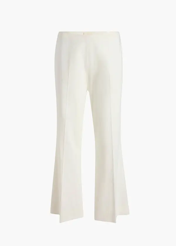 Khaite Walter Bell-leg Pants - Chalk