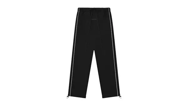 Fear Of God Essentials Relaxed Fleece Piping Sweatpant - Jet Black/cloud White