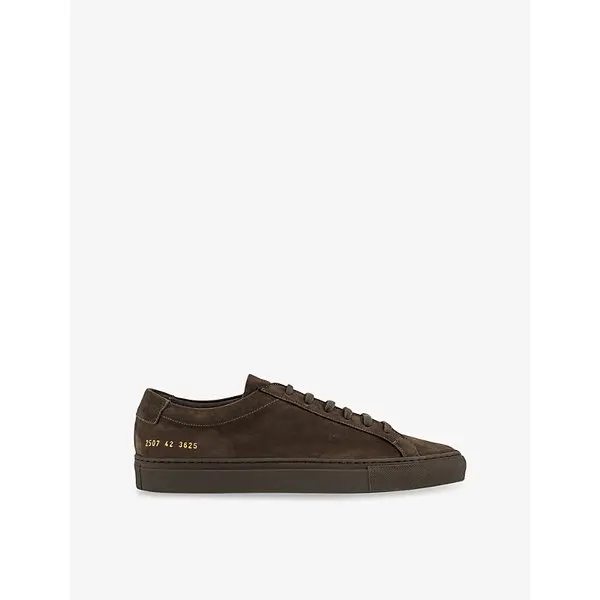 COMMON PROJECTS Achilles Suede Low-top Trainers - Moka Nubuck