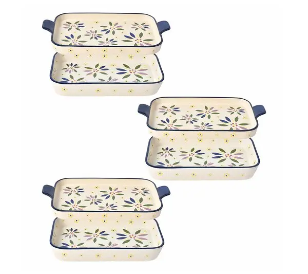 TEMP-TATIONS Old World Set Of 3 Micro Bakers With Lid-its