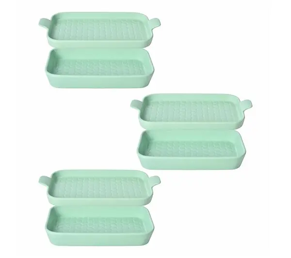 TEMP-TATIONS Carved Willow Set Of 3 Micro Bakers W Lid-it